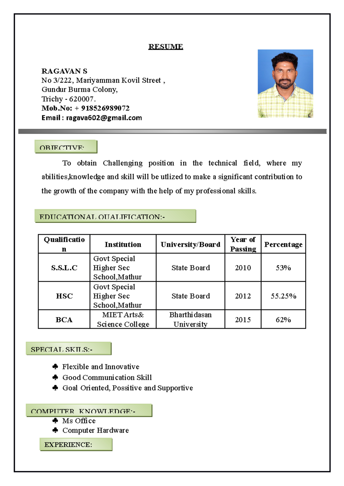 Ragavan Resume - mplement High Availability And Resilient Environments ...