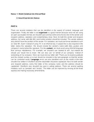 EET699 Writing Sample 6 - CONFIDENTIAL 2 LG/JAN 2016/EET © Hak Cipta ...