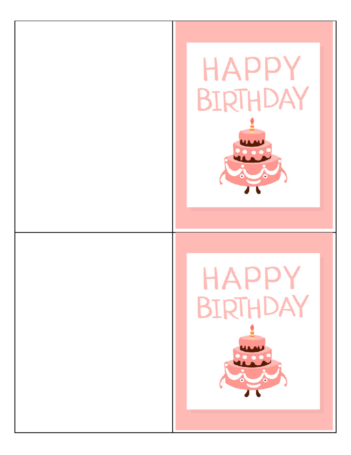 Bday Card Format - Marketing Management - Happy birthday ate Gena! Sana ...