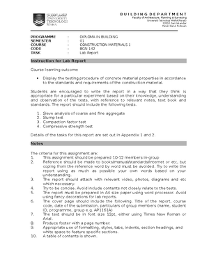 DQS102 - final exam paper - building environment - Studocu