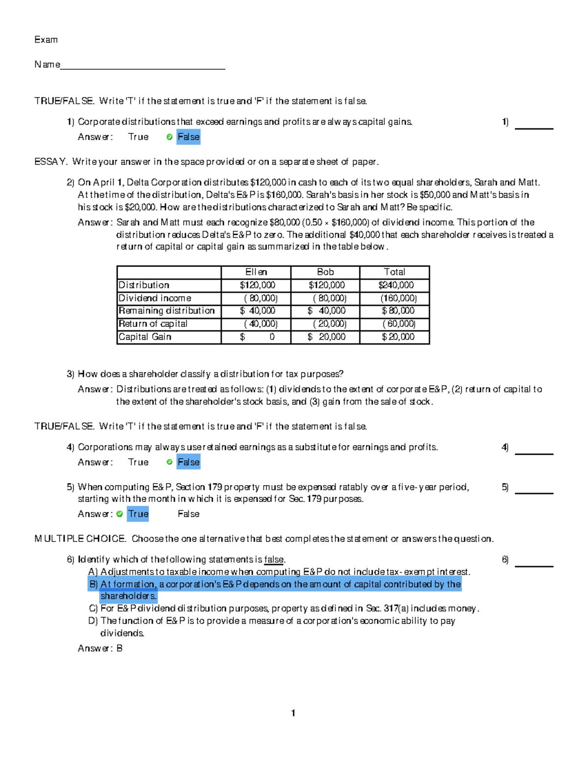 Chapter 4 - test guide - Exam Name ...