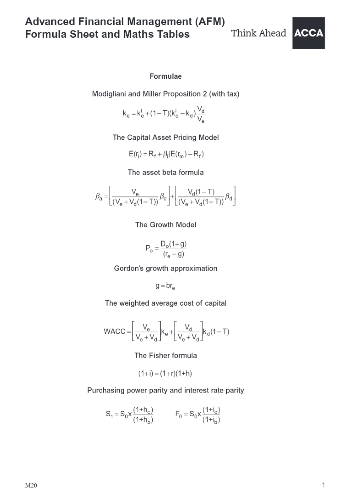 Afm Formula Sheet Purchase Discounts | brunofuga.adv.br