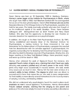 Developmental Epochs - summary - Personality and Personality ...