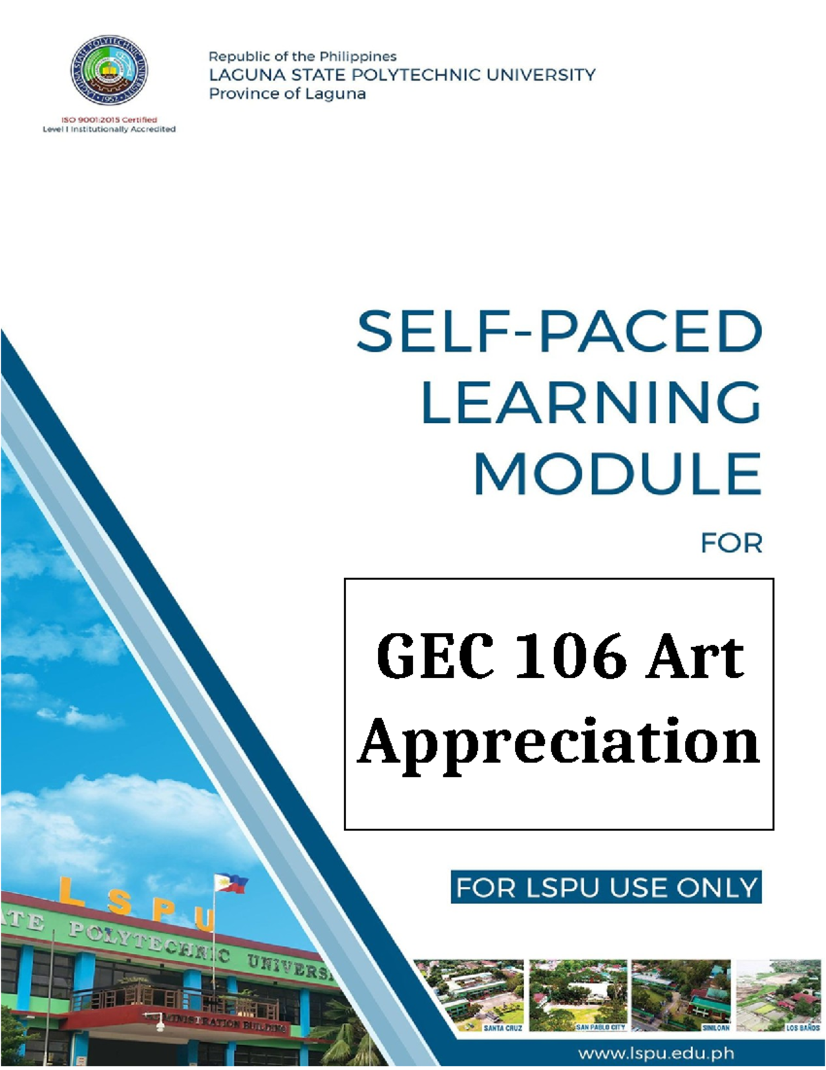 Copy-of-GAD-GEC-106- Module-4-Repaired 1 - ISO 9001:2015 Certified Level I Institutionally - Studocu