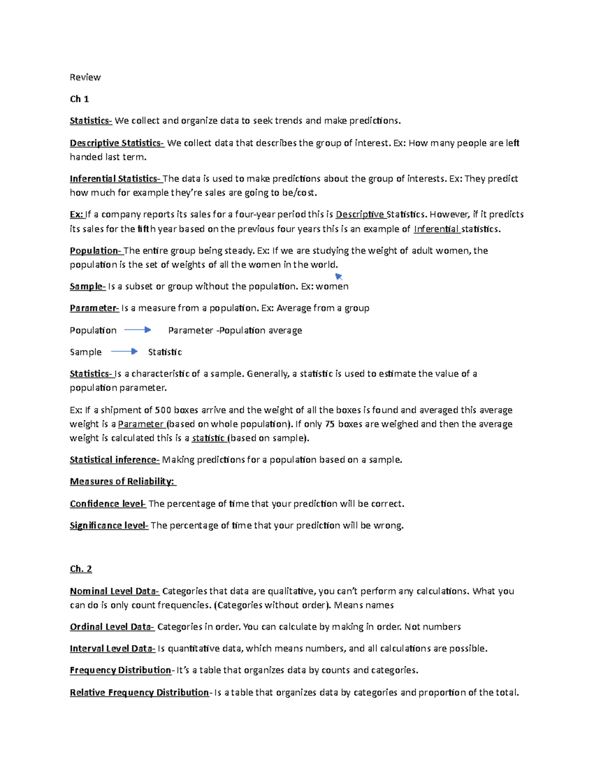 Review Ch1,2,3 - Professors name is Lisa Mackay - Review Ch 1 ...