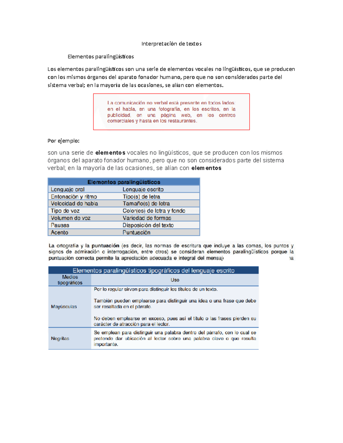 Interpretación De Textos Y Compresión De Las Actividades