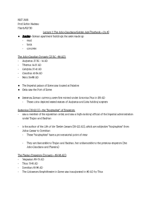 HIST 2935 lecture 6 - Winter 2020 Professor Robin Nadeau - HIST 2935 ...