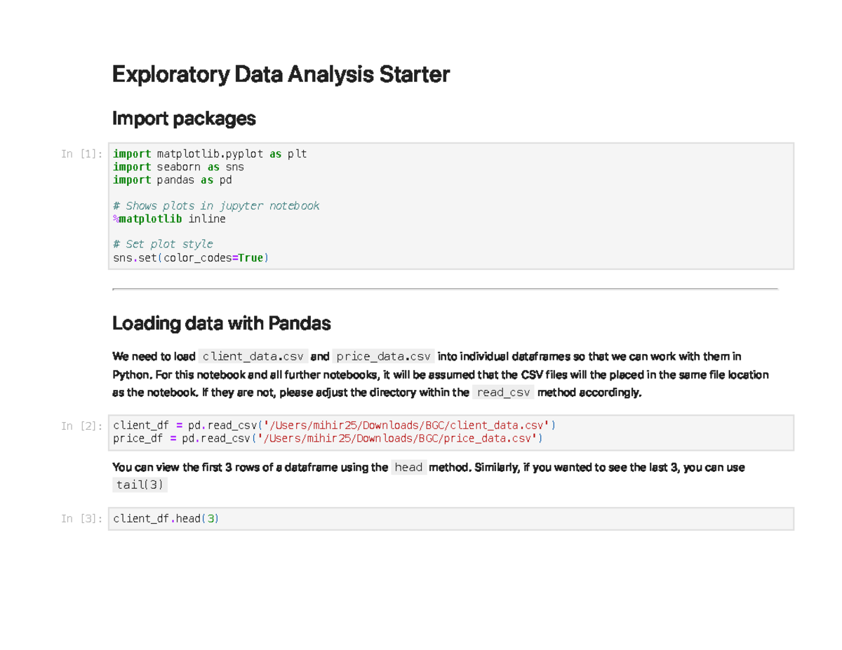 EDA BCG - python EDA on BCG - Exploratory Data Analysis Starter Import packages Loading data ...