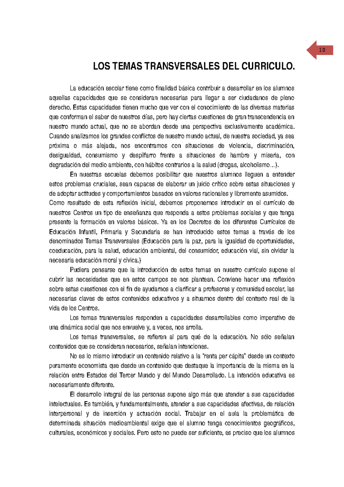 Temas Transversales - Apuntes - 10 LOS TEMAS TRANSVERSALES DEL ...