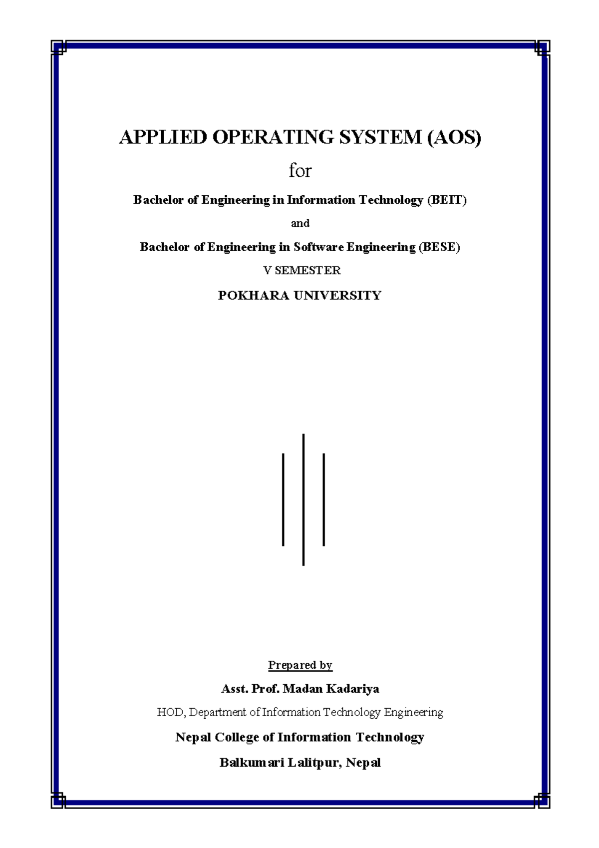 Operating System Full Notes - for Bachelor of Engineering in ...