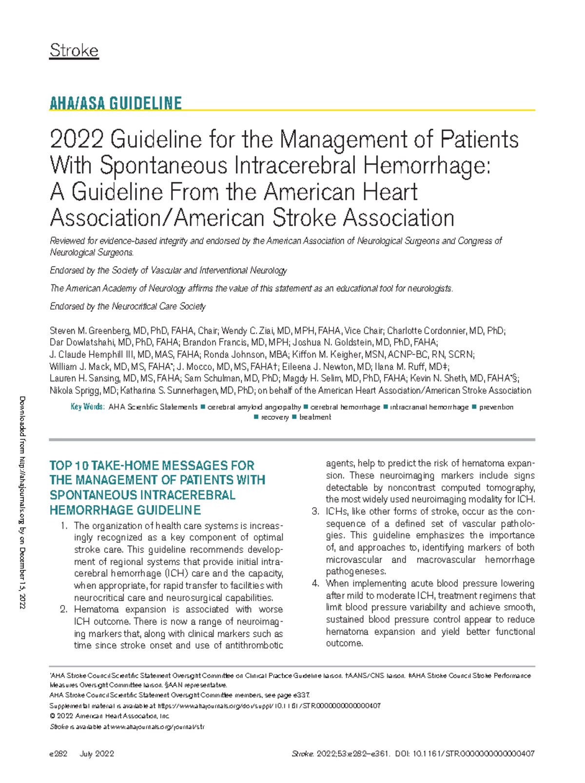 Guideline AVCH AHA pdf - avch - Stroke Stroke is available at ...