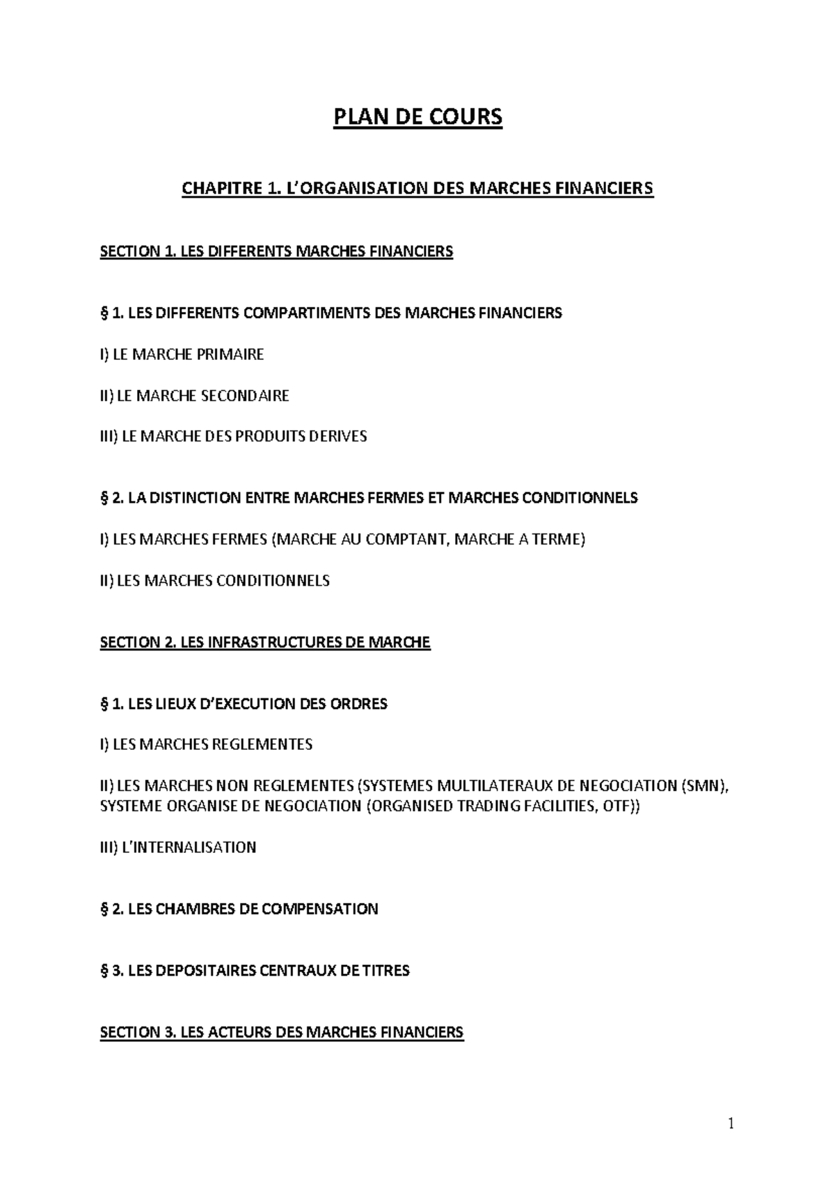 DMF Plan 2019 - Plan de cours - PLAN DE COURS CHAPITRE 1. L ...