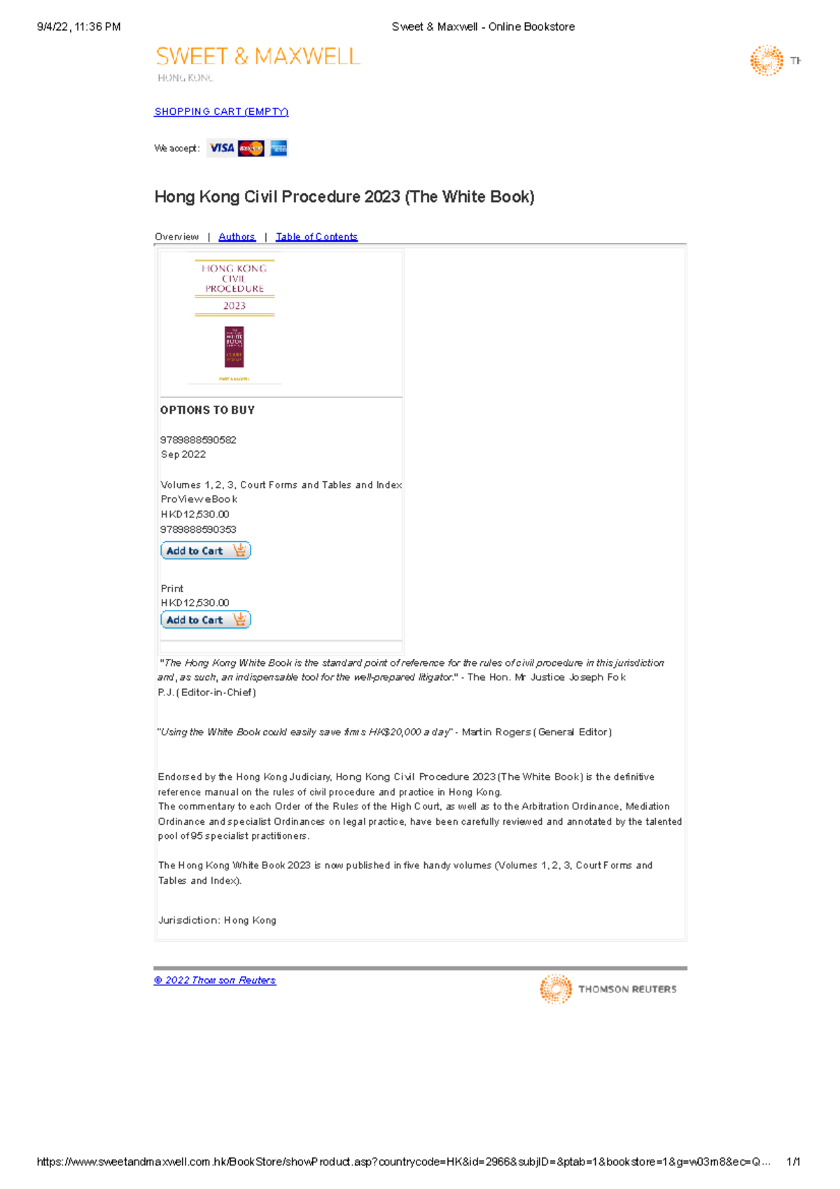 HK Civil Procedure 2023-The White Book-Overview - 9/4/22, 11:36 PM ...