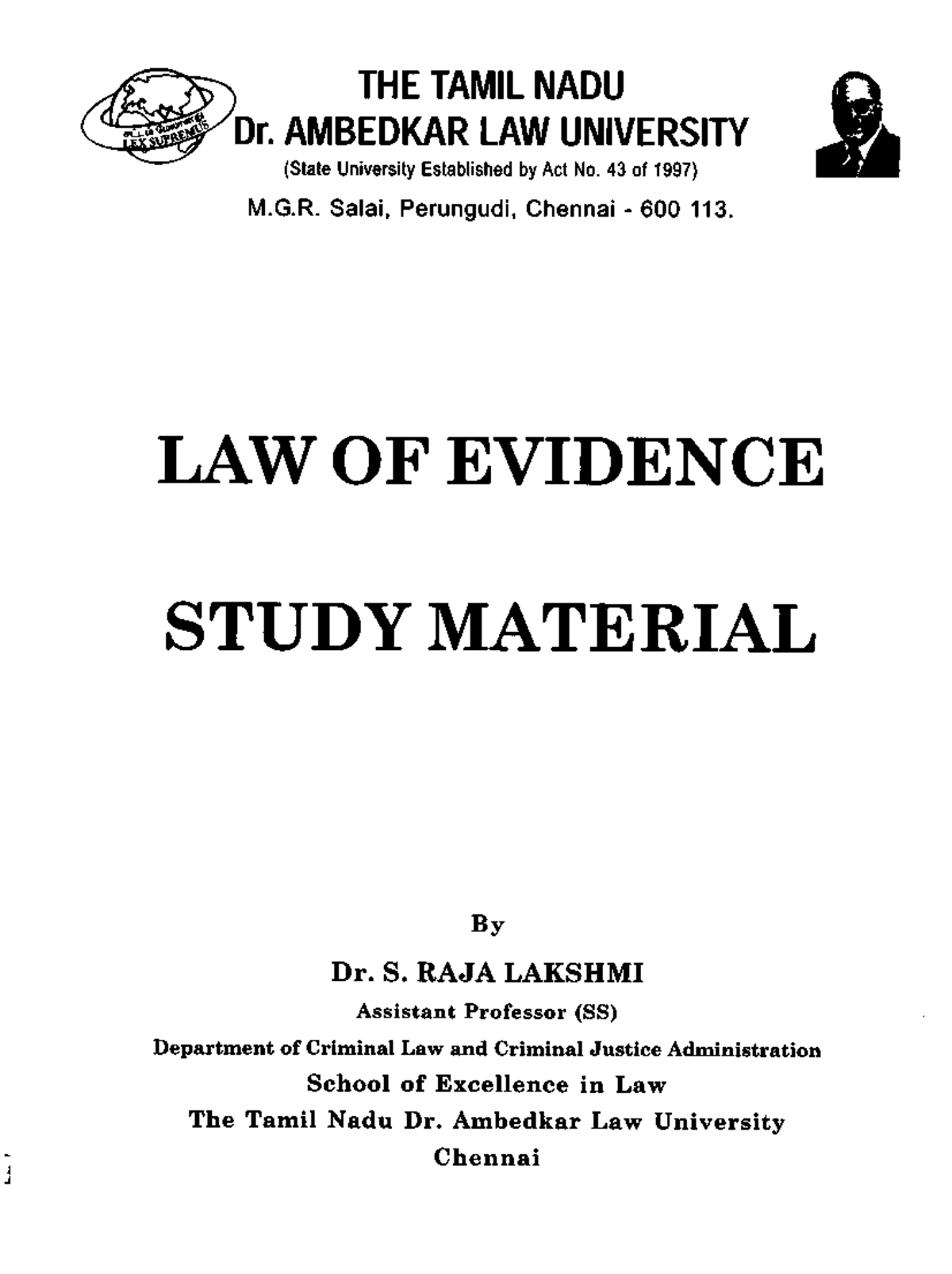 Law of evidence notes complete - Studocu