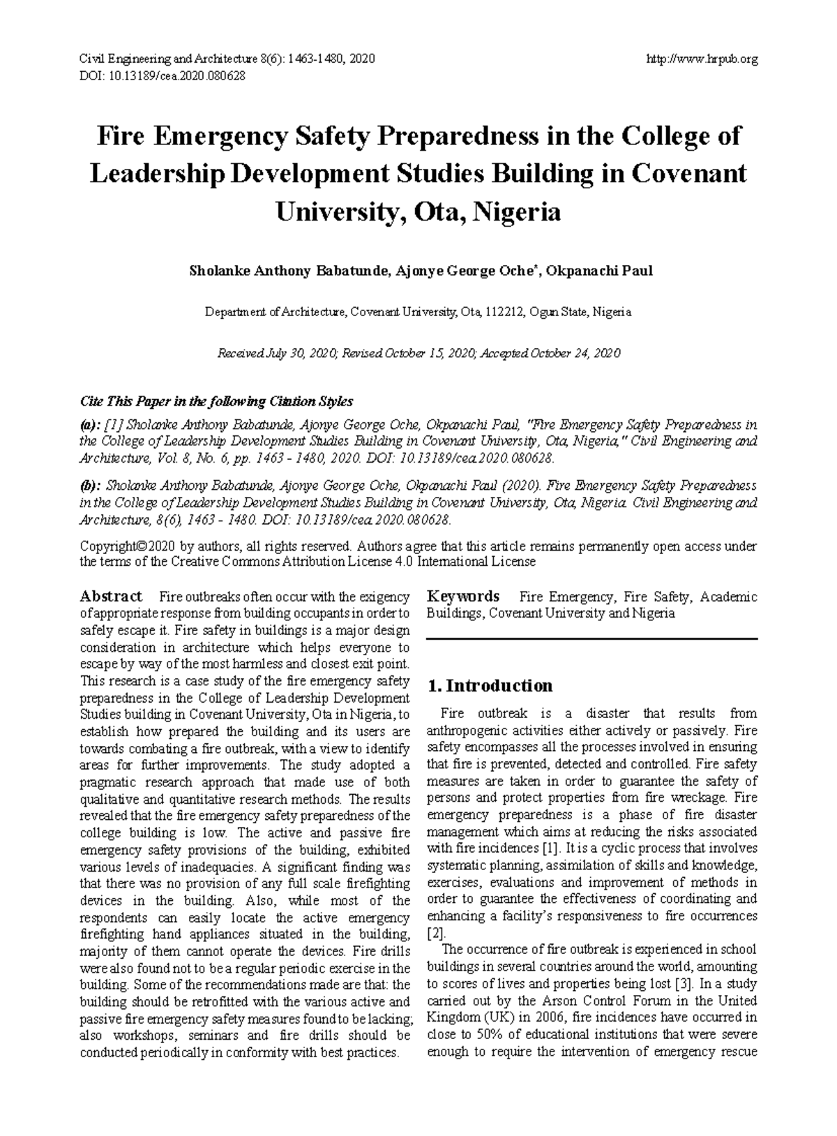 CEA28-14817560 - Civil Engineering and Architecture 8(6): 1463-1480 ...