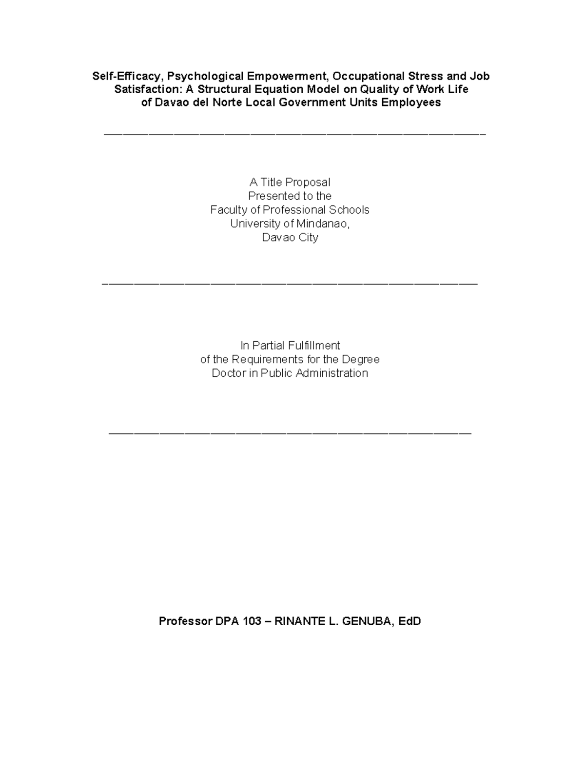 Concept-paper-sample - Self-Efficacy, Psychological Empowerment ...