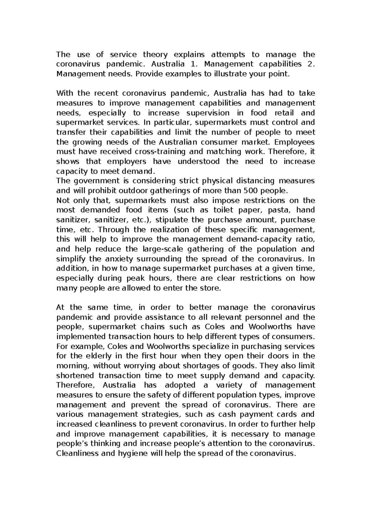Learning Portfolio - homework 7 - The use of service theory explains ...