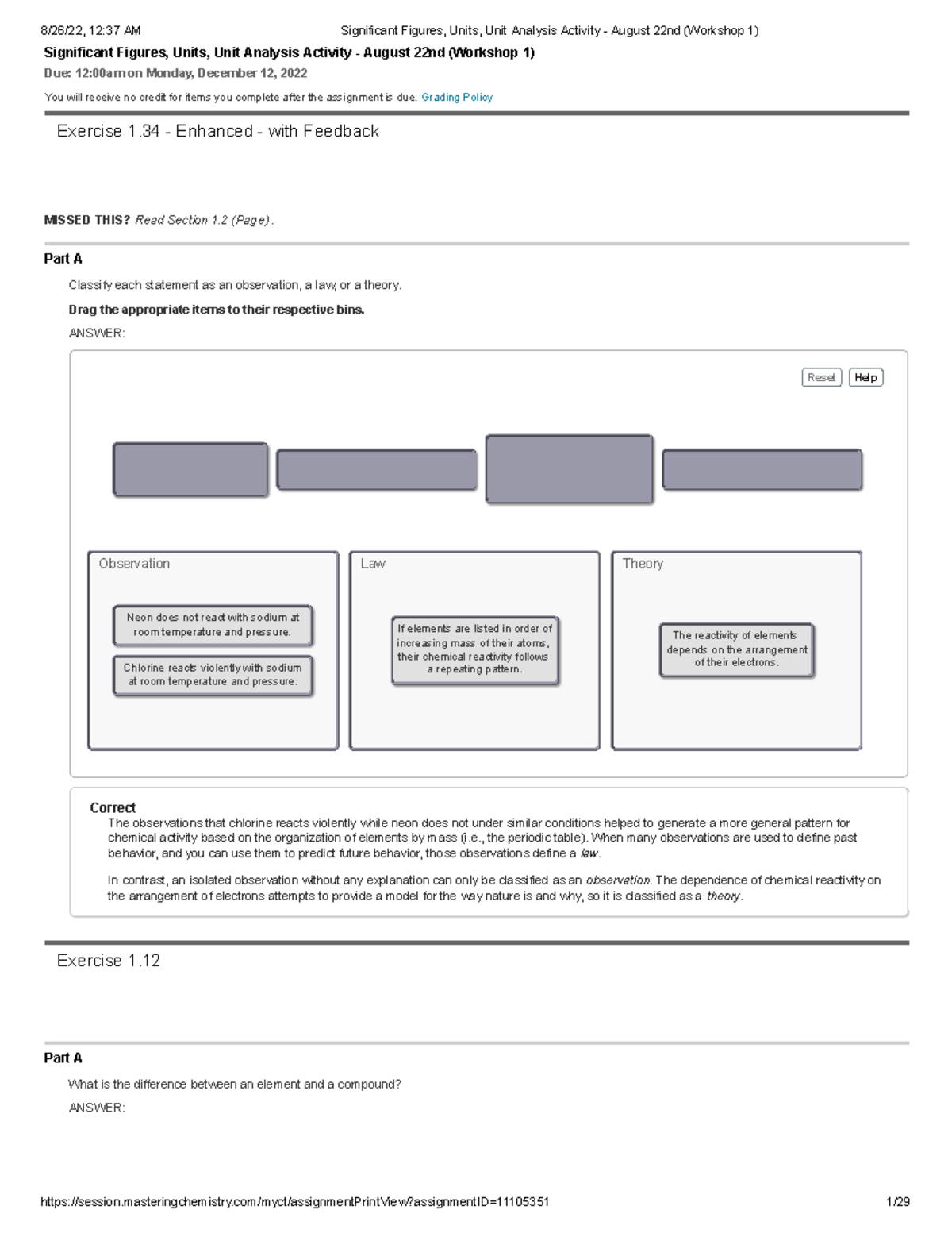 Significant Figures, Units, Unit Analysis Activity - August 22nd ...