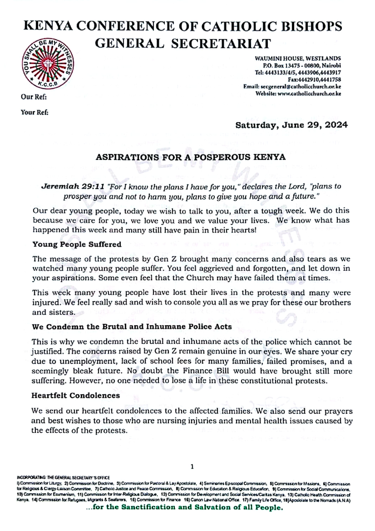 KCCB Letter - For consultant - KENYA CONFERENCE OF CATHOLIC BISHOPS BE ...