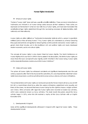 Human Rights introduction - HUMAN RIGHTS HUMAN RIGHTS : Meaning: HUMAN ...