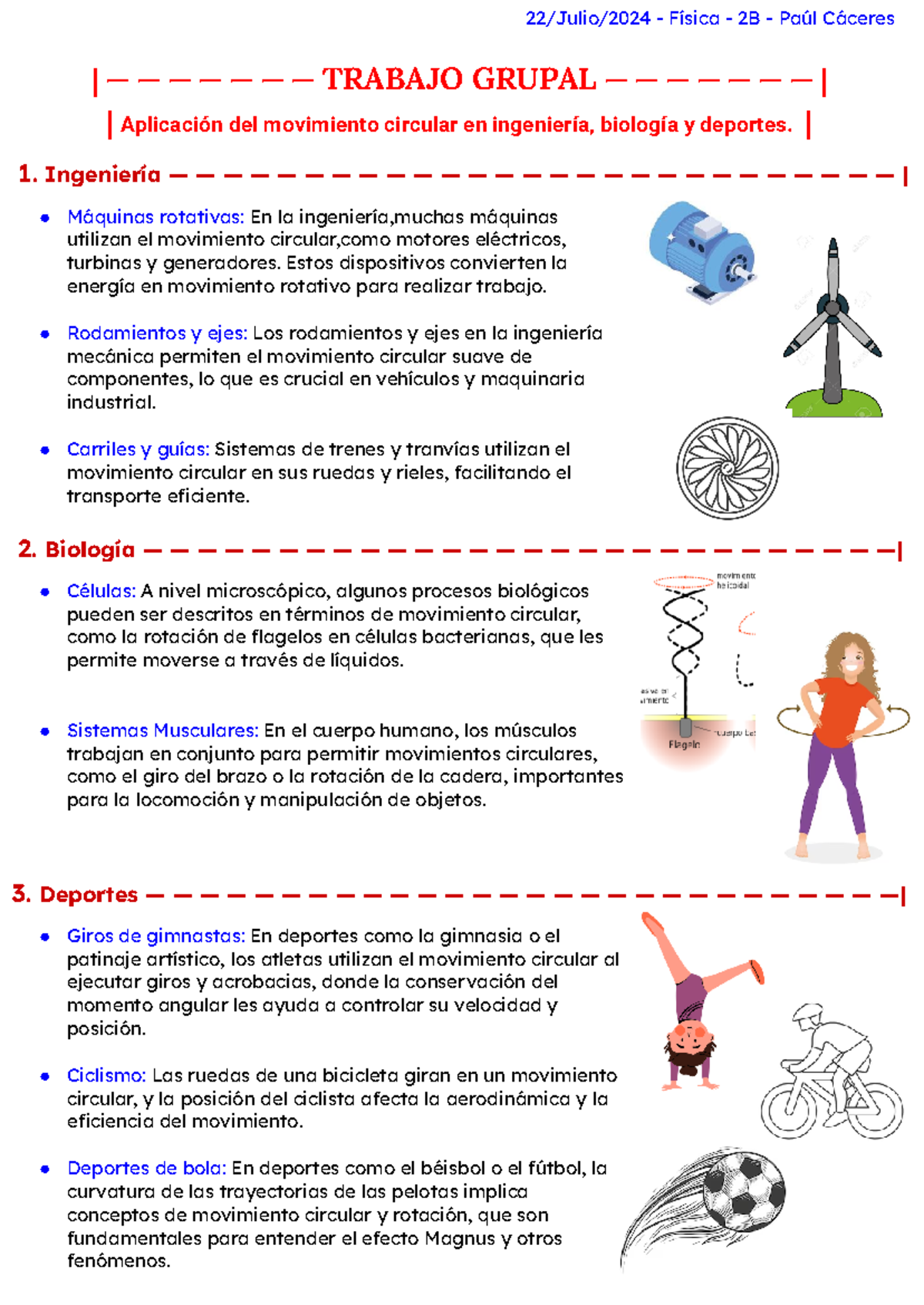 Fisica Trabajo Grupal - 22/Julio/2024 - Física - 2B - Paúl Cáceres ...