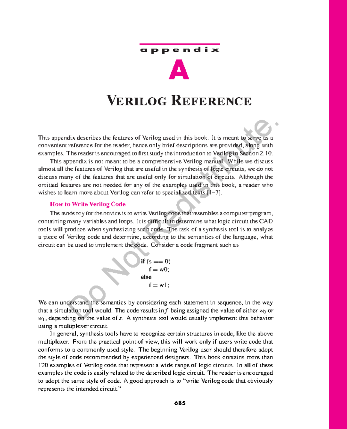 Appendices A&B - Fundamentals of Digital Logic - a p p e n d i x A te ...
