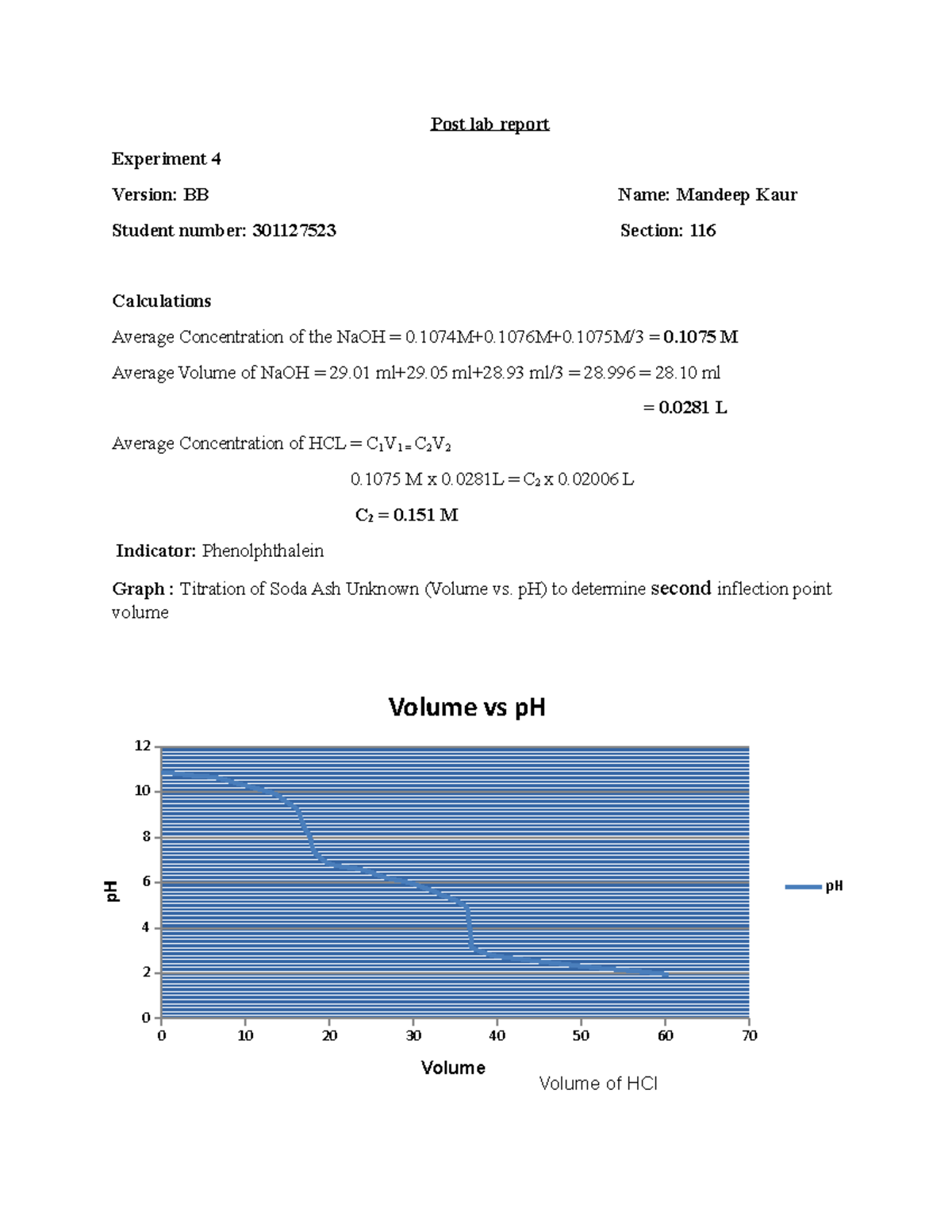 3 prelabs - practical - Post lab report Experiment 4 Version: BB Name ...