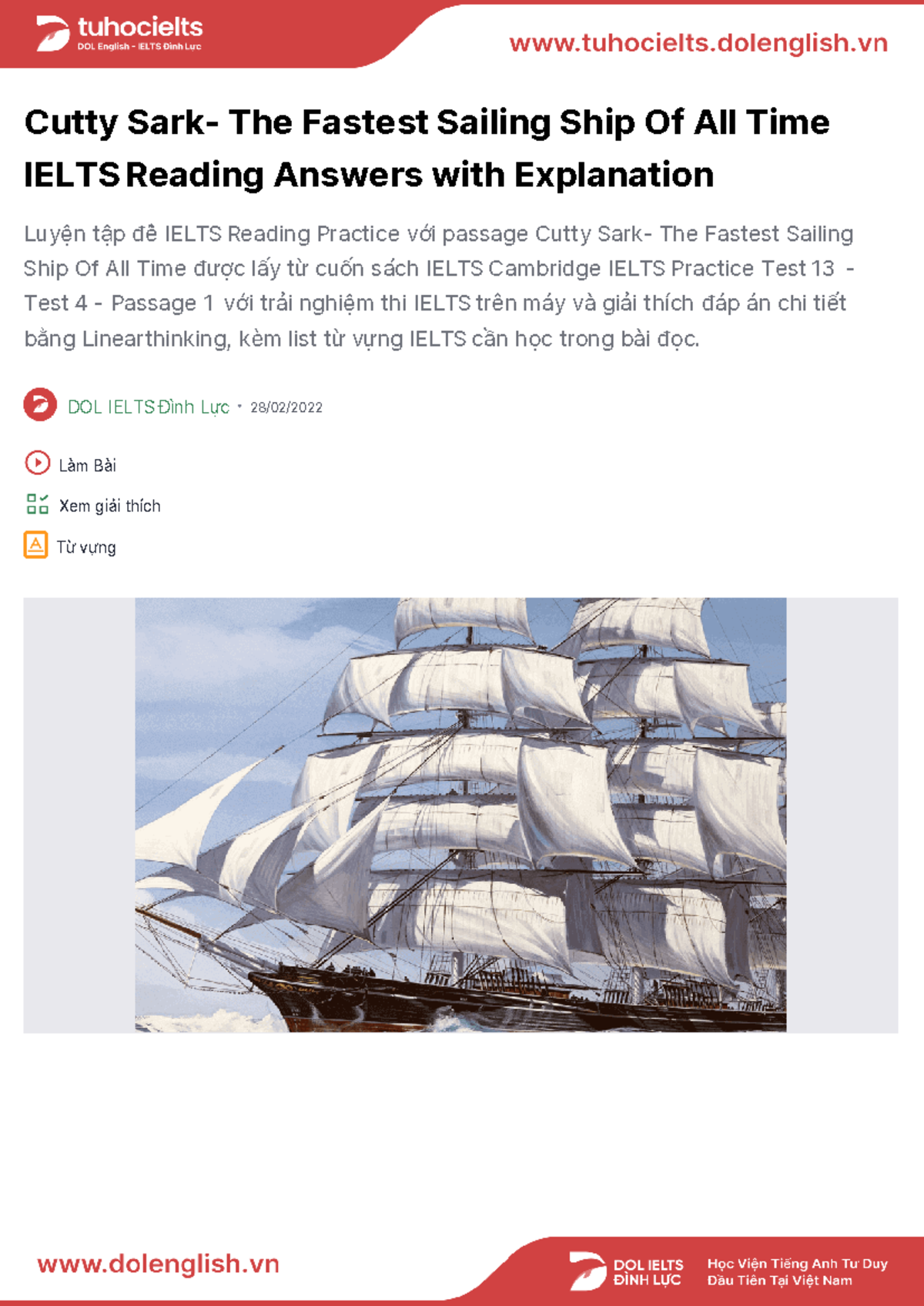 Cutty Sark The Fastest Sailing Ship Of All Time - - Studocu