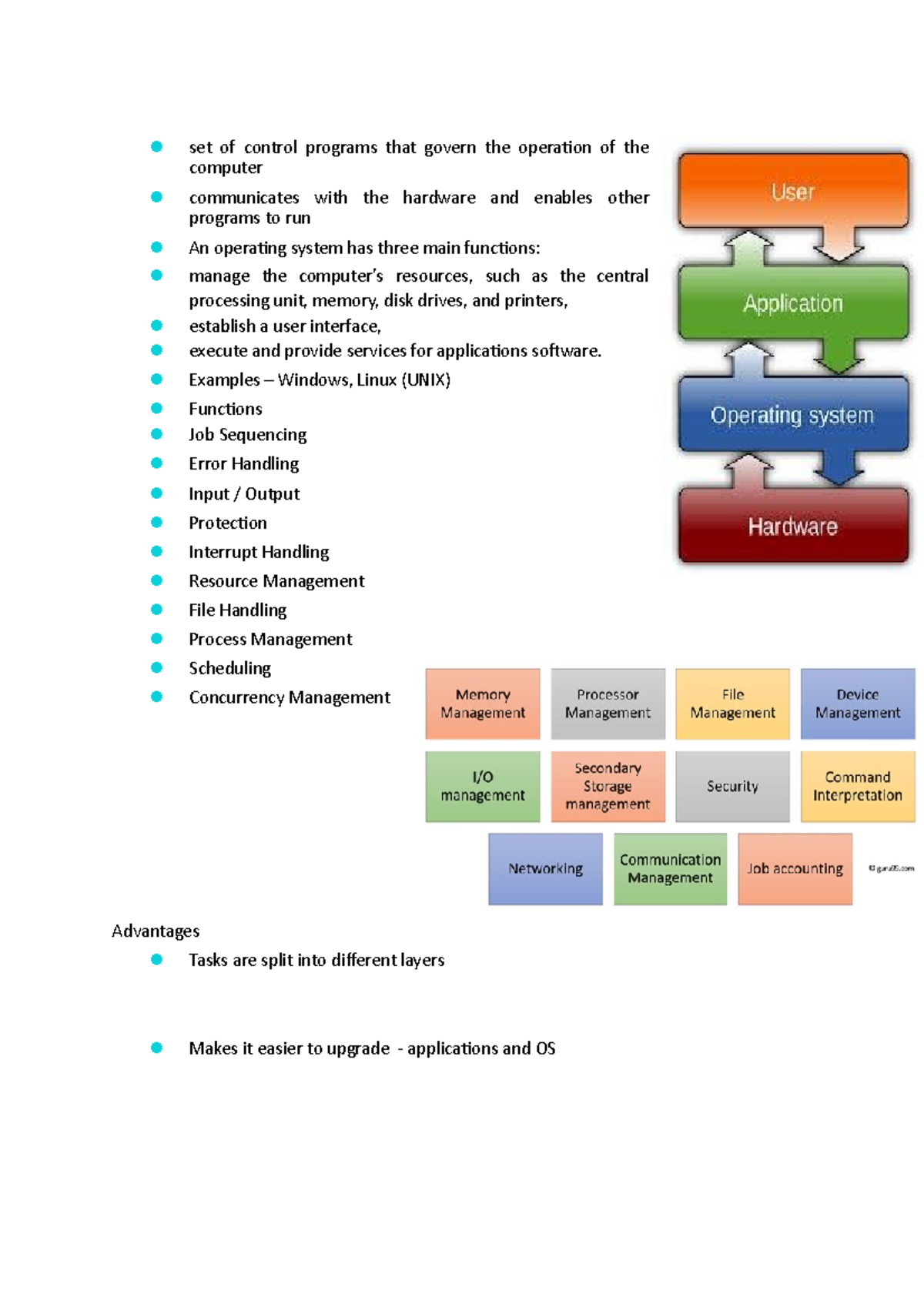 Control programs - Examples – Windows, Linux (UNIX) Functions Job ...