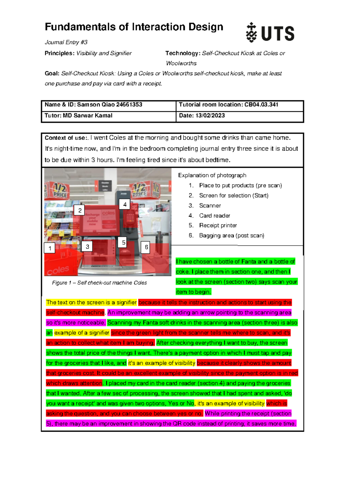Journal Entry 3 - Fundamentals of Interaction Design Journal Entry ...