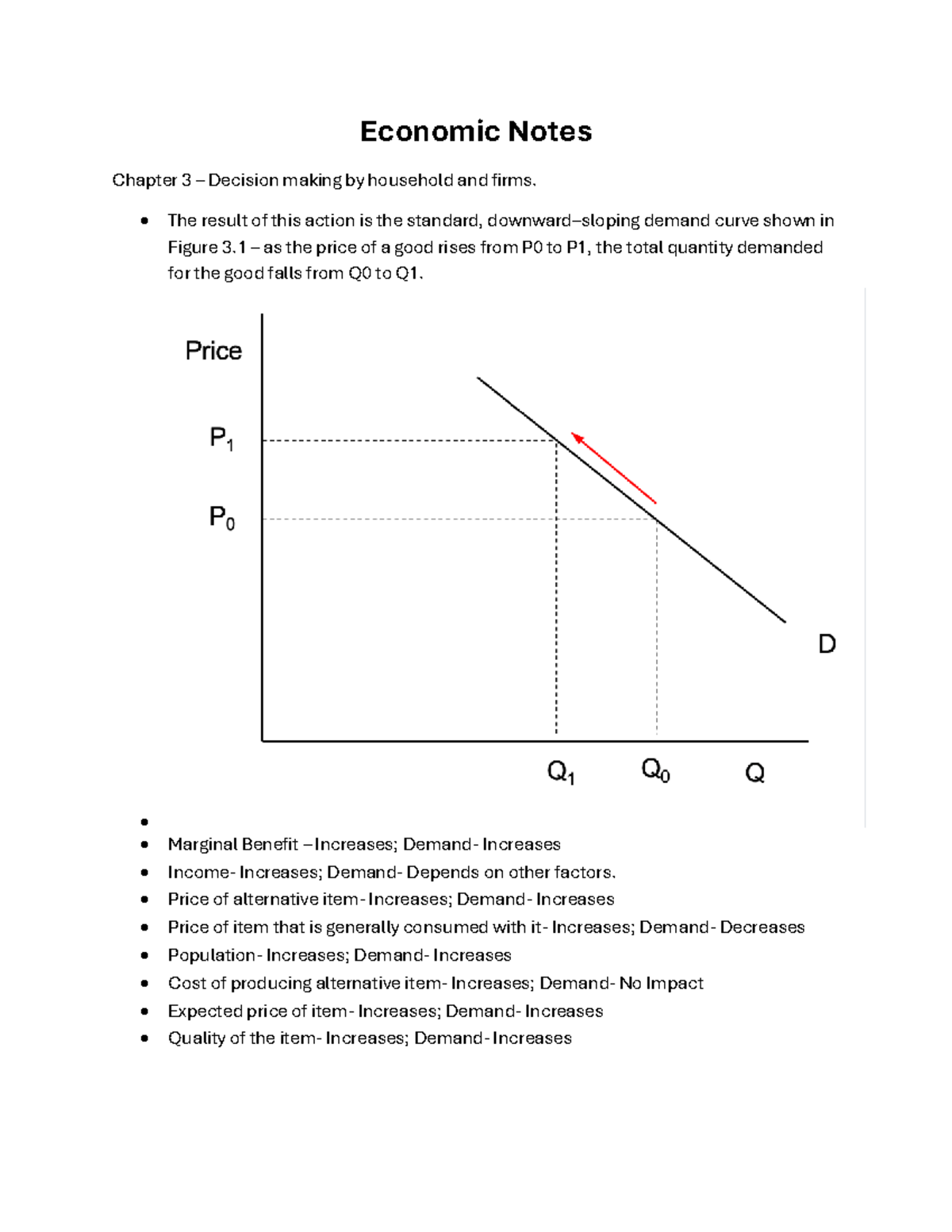Economic Notes - Copy - Economic Notes Chapter 3 – Decision making by ...