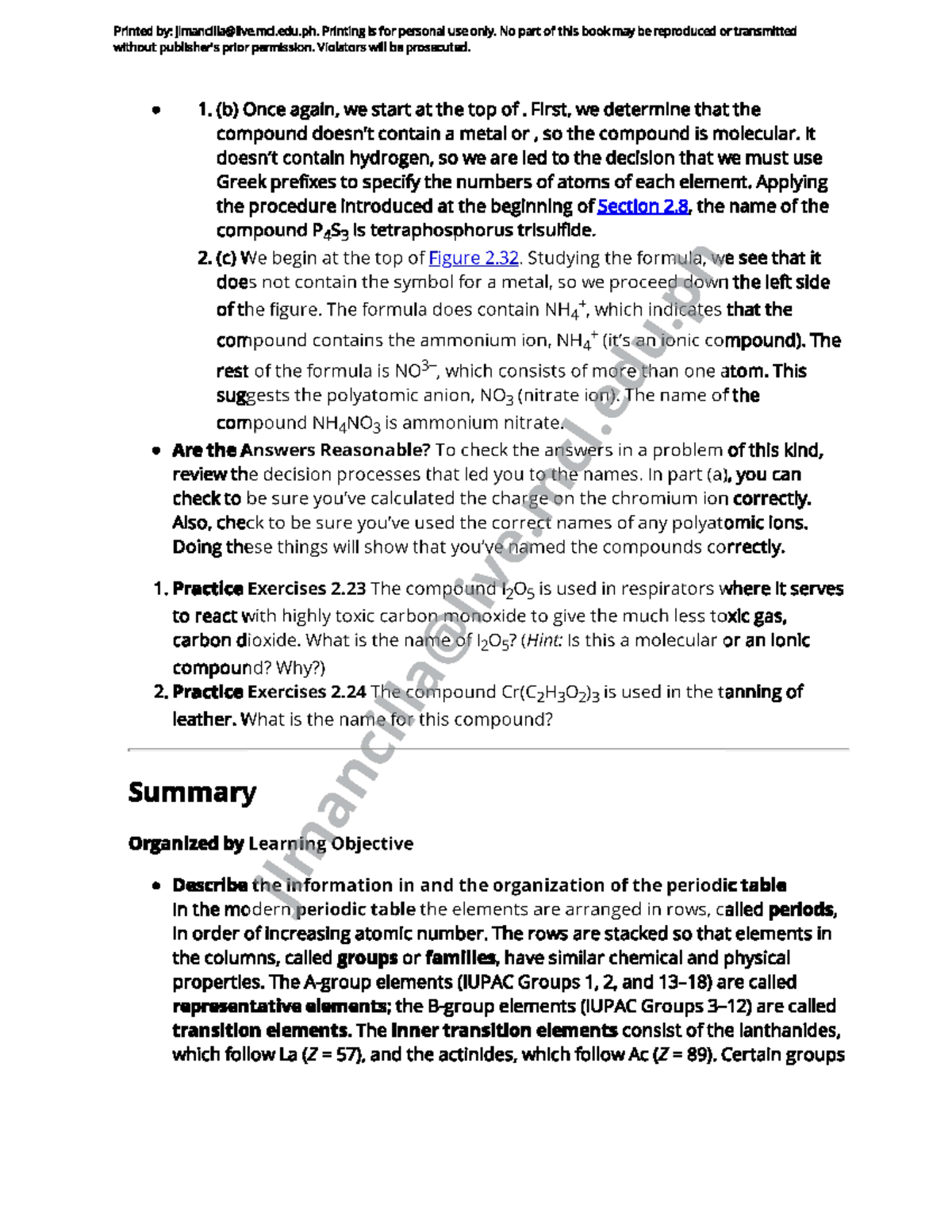 Elements, Compounds, and the Periodic Table Summary - Chemistry for ...