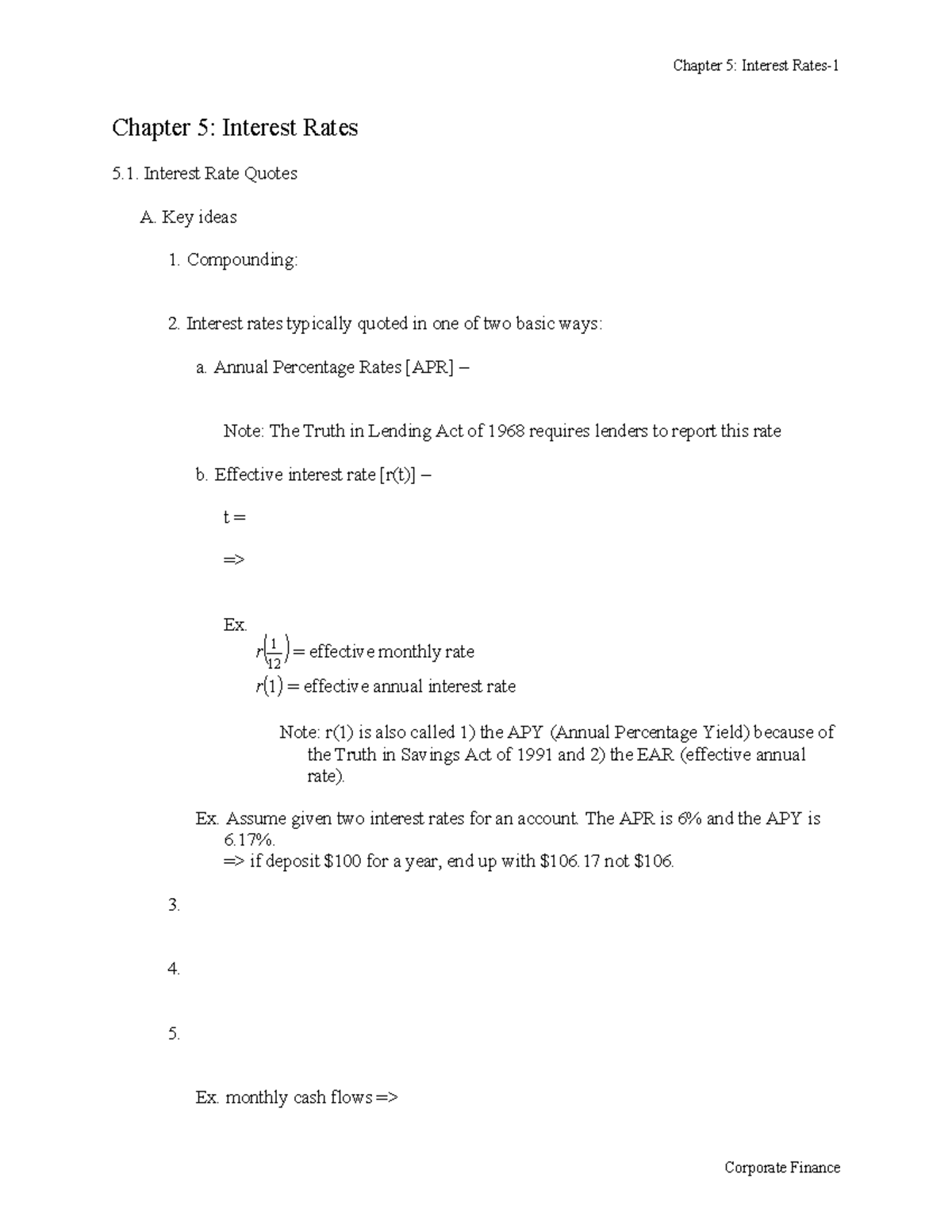 Ch05 intrest rates - ??? - Chapter 5: Interest Rates Interest Rate ...