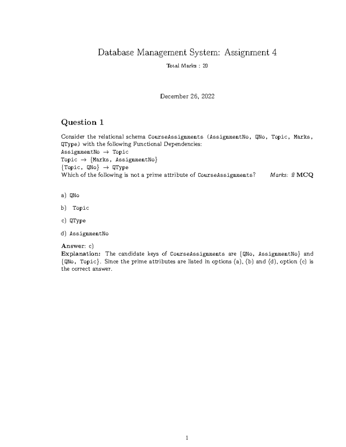 Dbms Solution 4 Database Management System Solutions Database