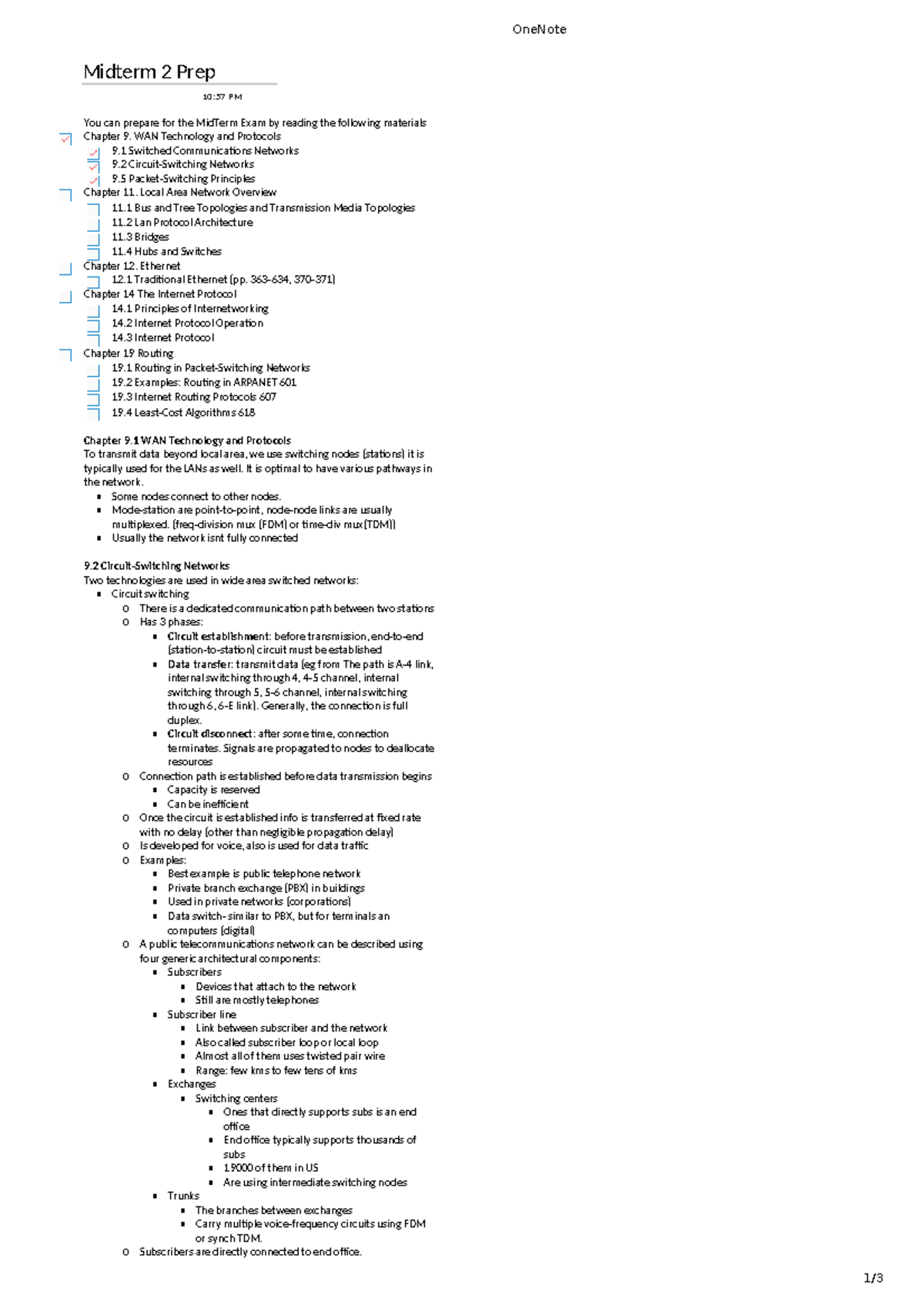 Midterm 2 prep - OneNote ... 1/ Midterm 2 Prep 10:57 PM You can prepare ...