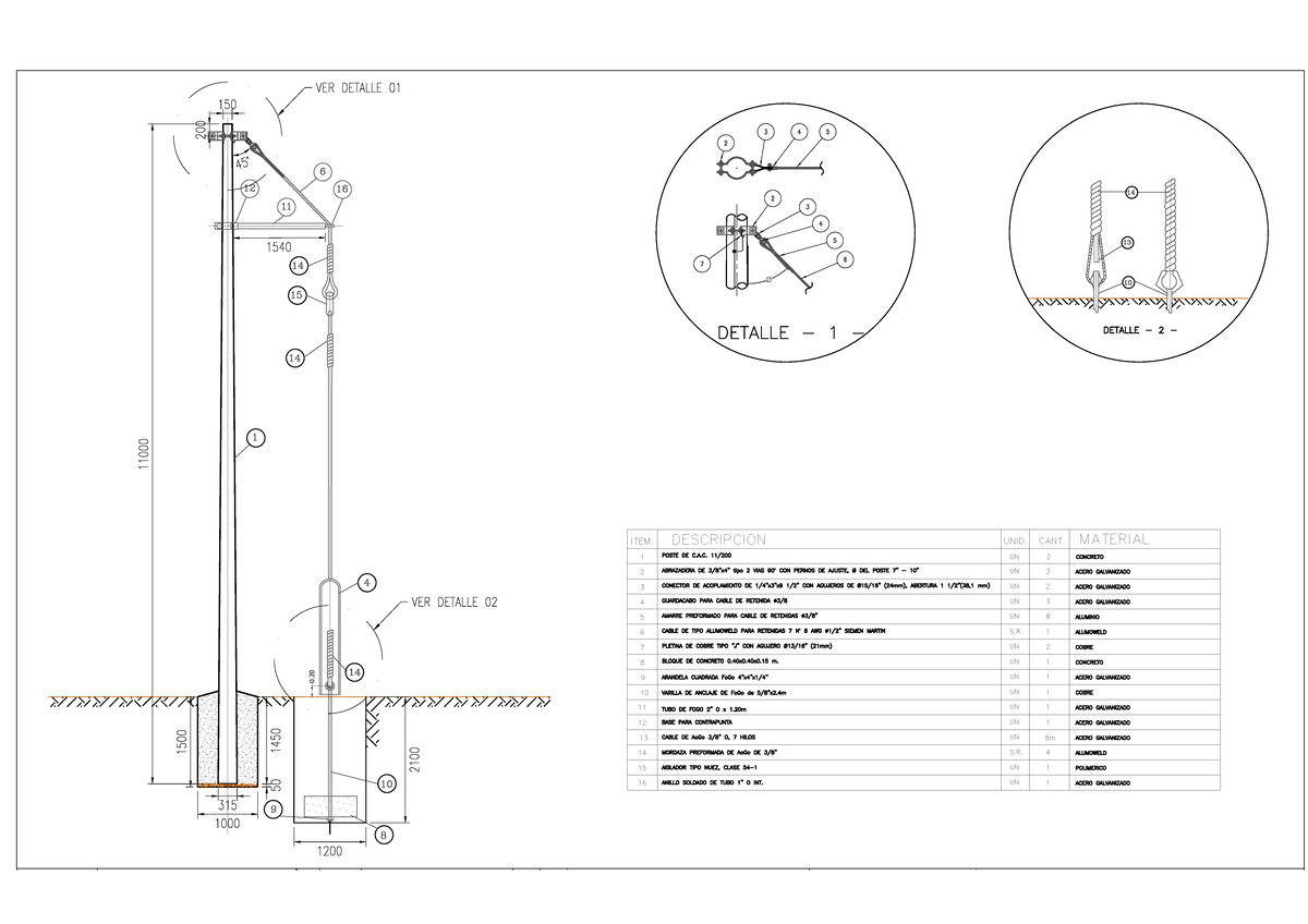 Retenida EN Contrapunta-E - VER DETALLE 01 150 3 4 5 2 040 45 14 6 2 12 ...