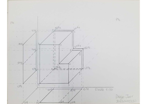 Tarea 10 Proyecciónes y Vistas de la ELE - Dibujo I - PV2 PV1 ACV2 BDV2 ...
