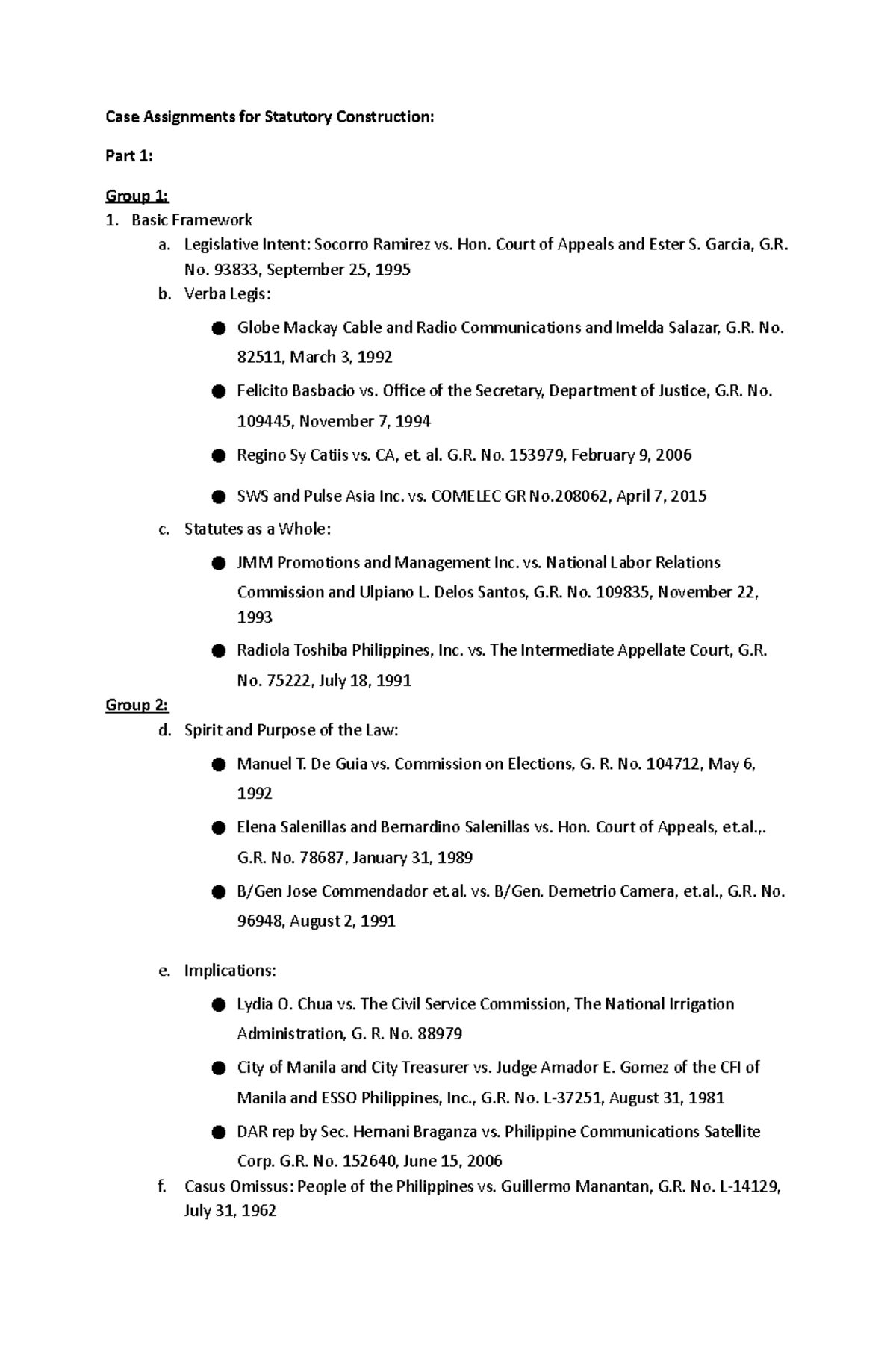 Stat con case assignments part 1History - Case Assignments for ...