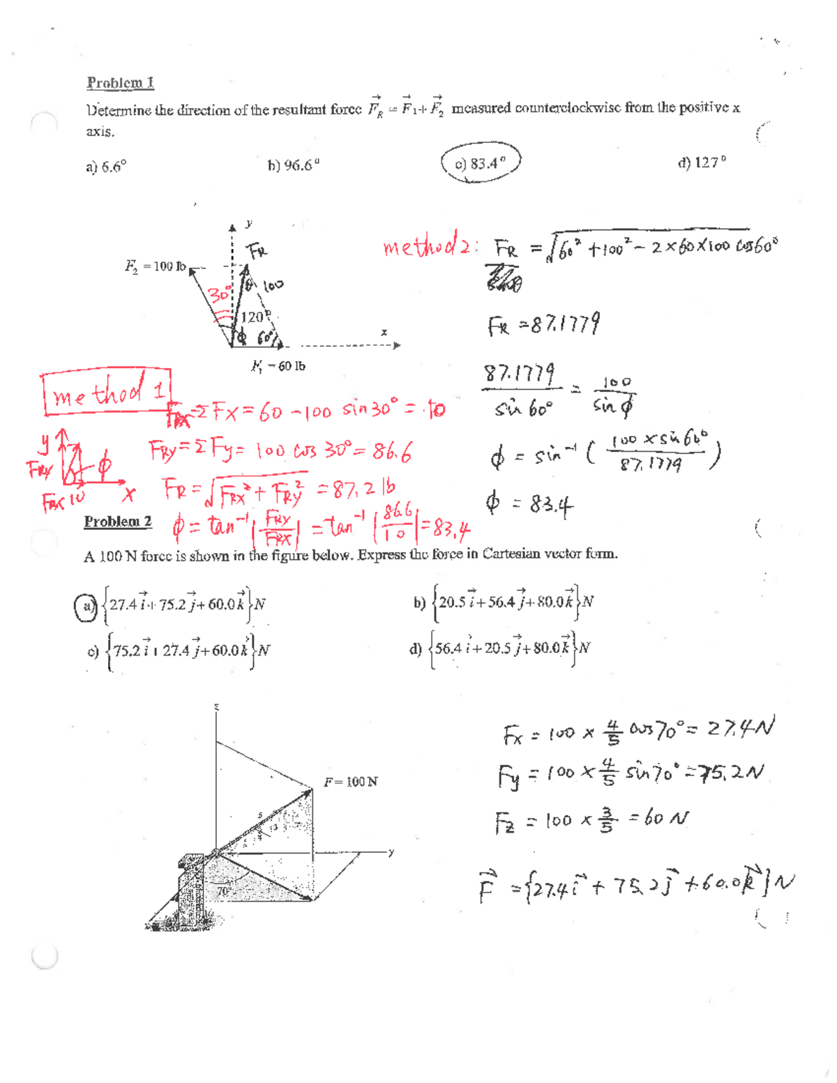 Practice exam 1 Solution - ENGR 2131 - Studocu