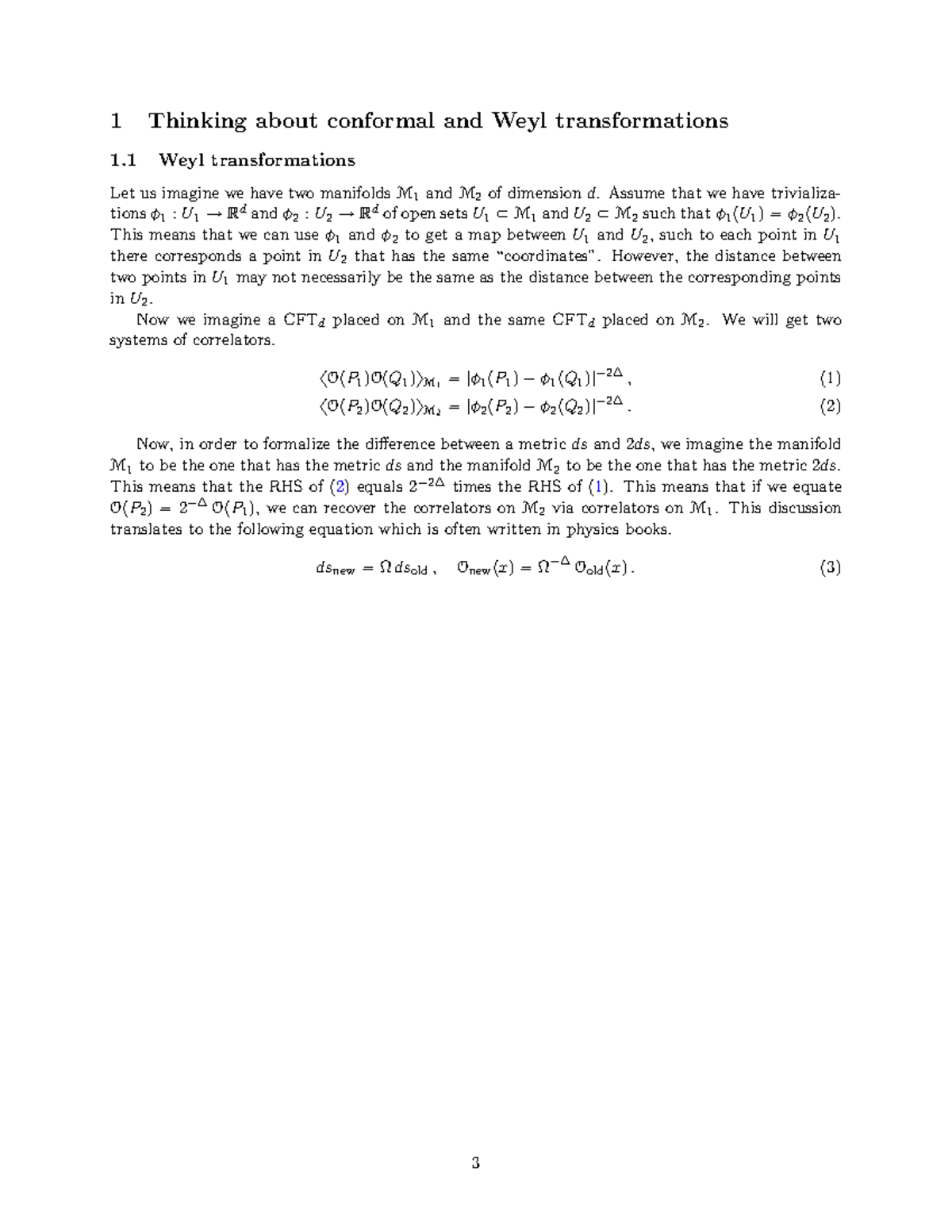 CFT 2D - 2D Conformal Field Theory - 1 Thinking about conformal and ...