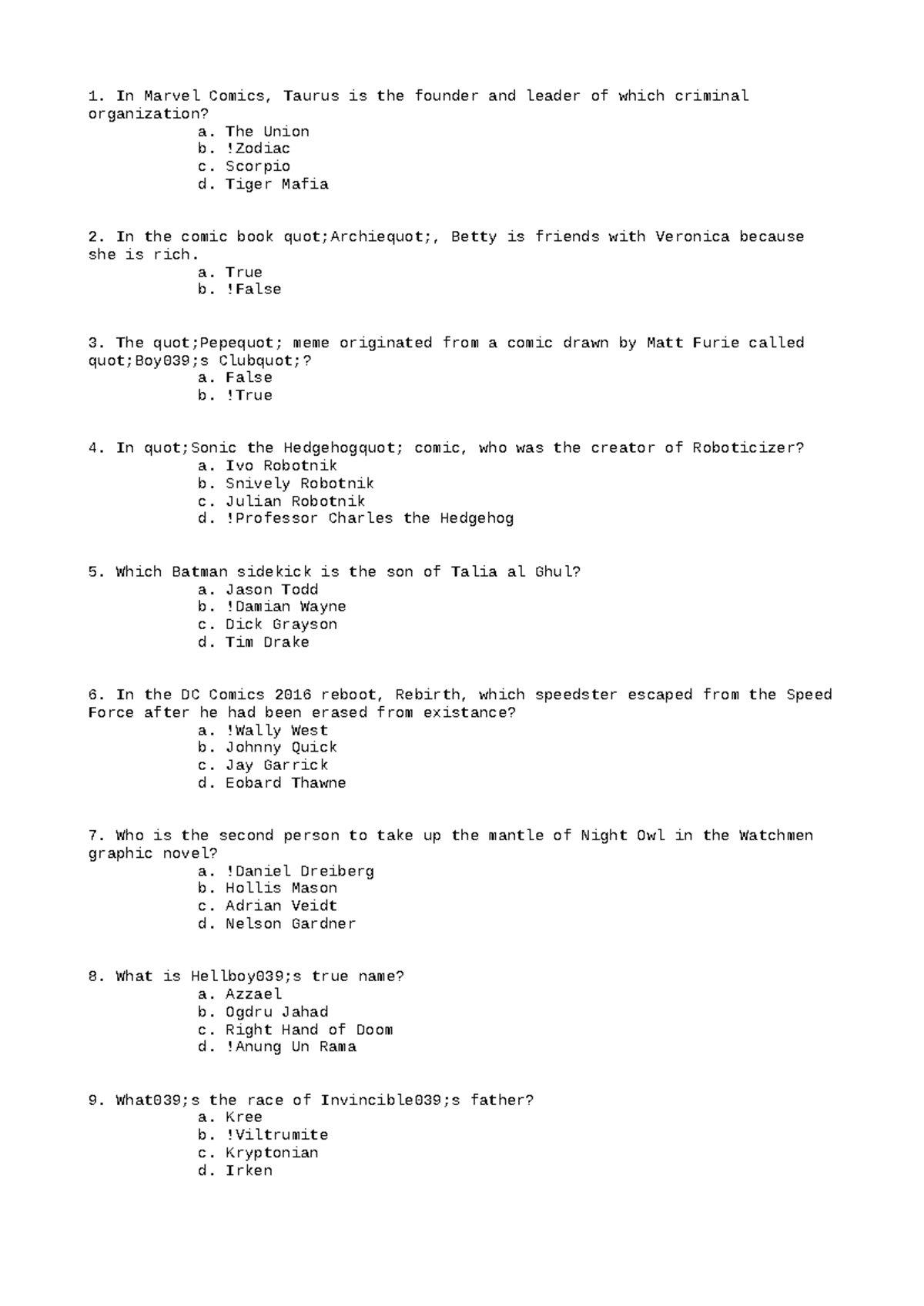 BMED233 Response Winter 2022 1 - In Marvel Comics, Taurus is the ...