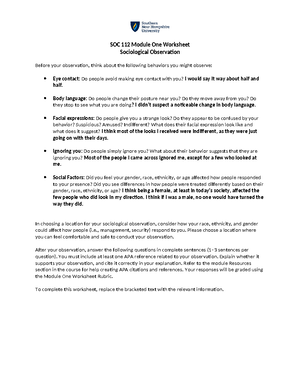 1-2 Short Paper ; IDS150 - IDS- 150 – Savannah Simmonds What ...