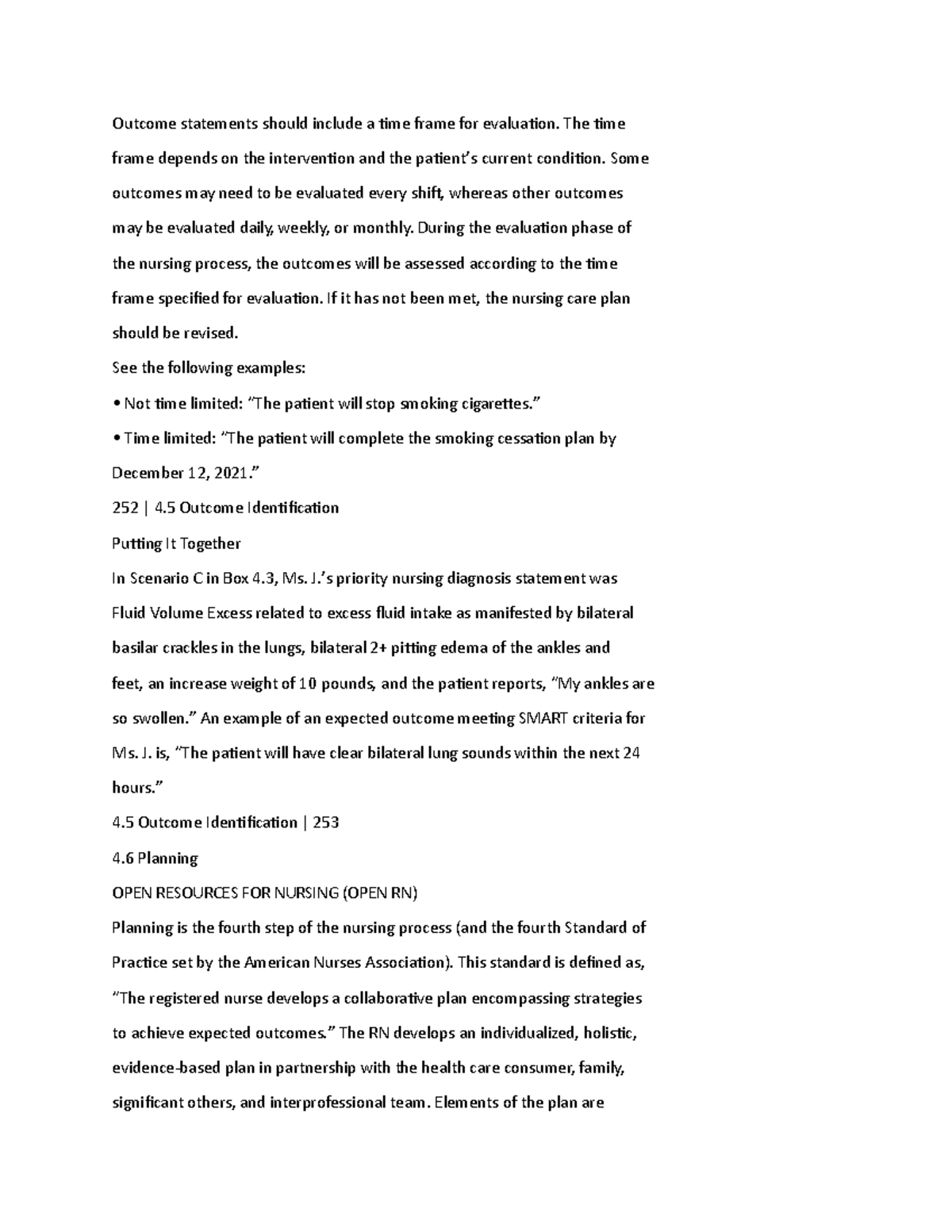Nursing Fundamentals-66 - Outcome statements should include a time ...
