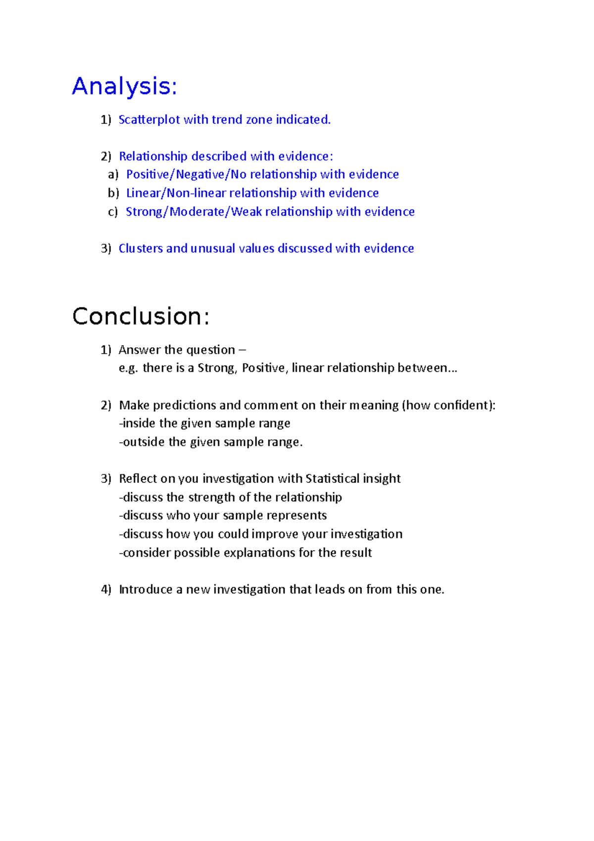 1.11 - Key points for Analysis and conclusion - Analysis: Scatterplot ...