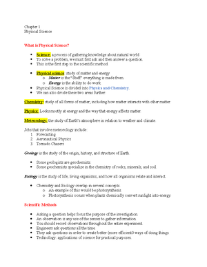 Physical Science- Chapter 2 - Physical Science Chapter 2 Properties of ...