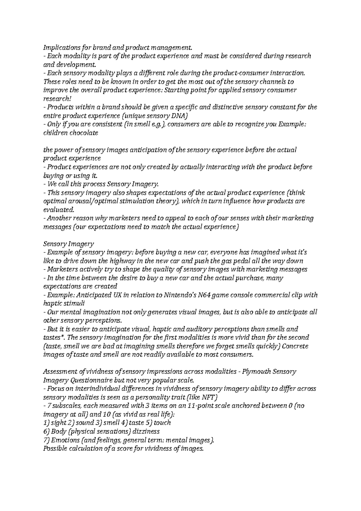 Implications for brand and product management - Each modality is part ...