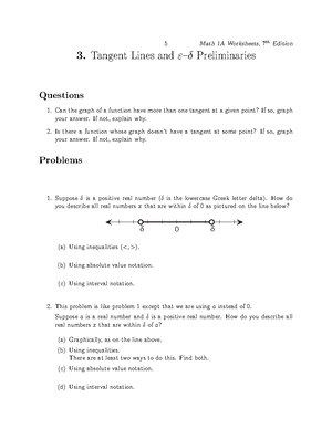 WS-W - Calculus Practice - 15 Math 1A Worksheets, 7 th Edition 7 ...
