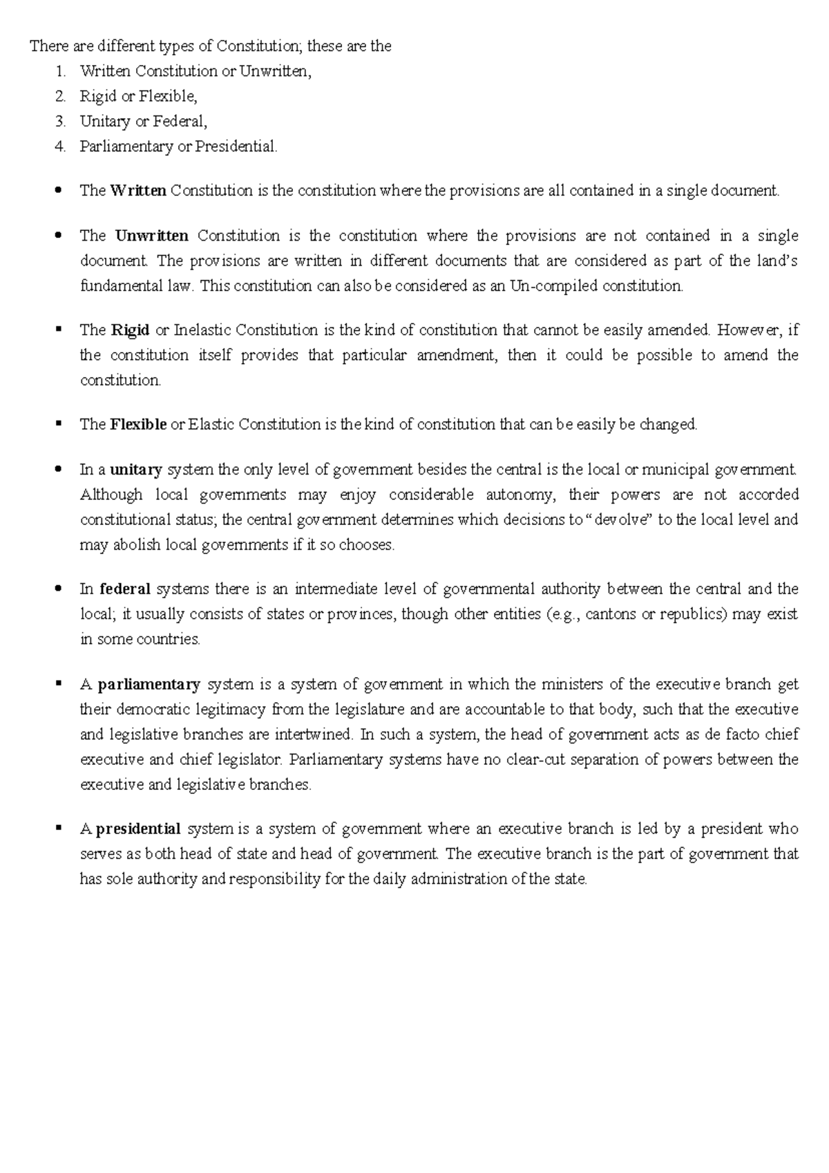 343858936 Types of Constitution - There are different types of ...