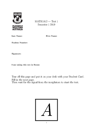 ENSC1004 lab 1 cover sheet - COVERSHEET Faculty of Engineering and ...