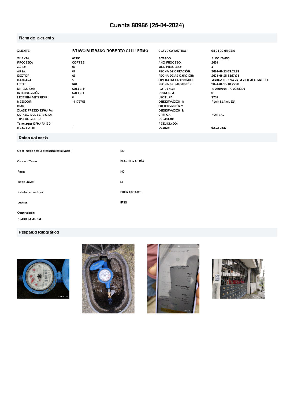 Cortes-80986 - CORTE Y RECONEXION - Cuenta 80986 (25-04-2024) Ficha de ...